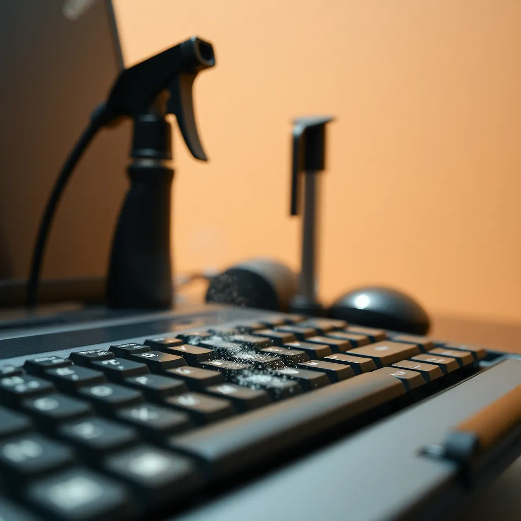 Effective Keyboard Cleaning with Compressed Air