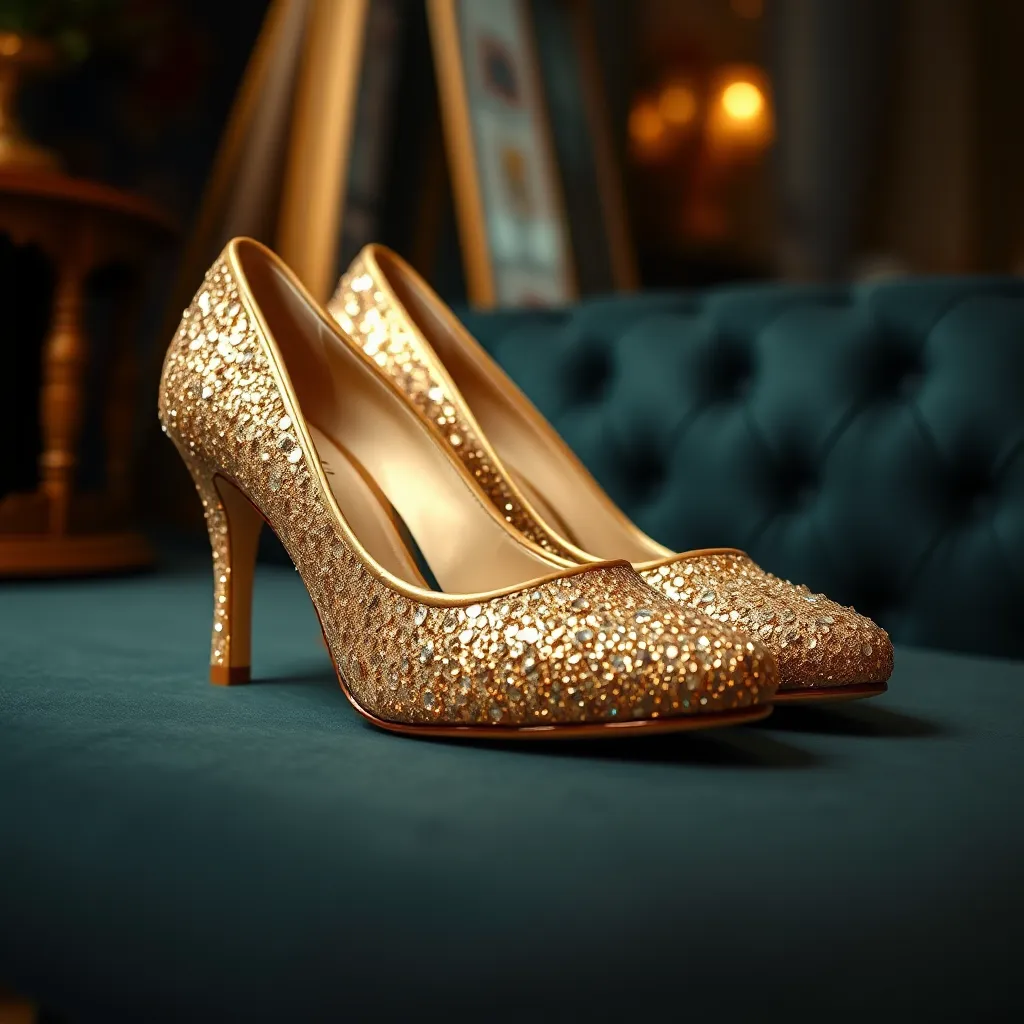 The Timeless Charm of Gold Glitter Shoes for Women
