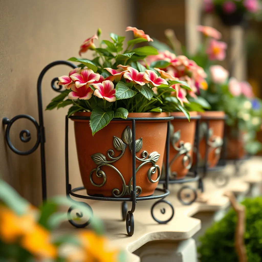 Discover the Beauty of Iron Flower Pot Holders