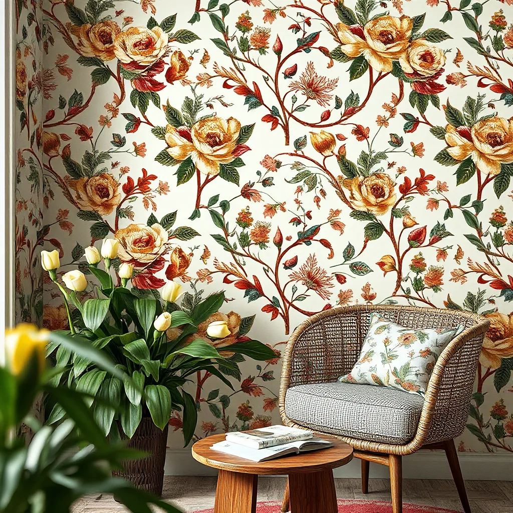 Farmhouse Floral Wallpaper: A Blend of Beauty and Function