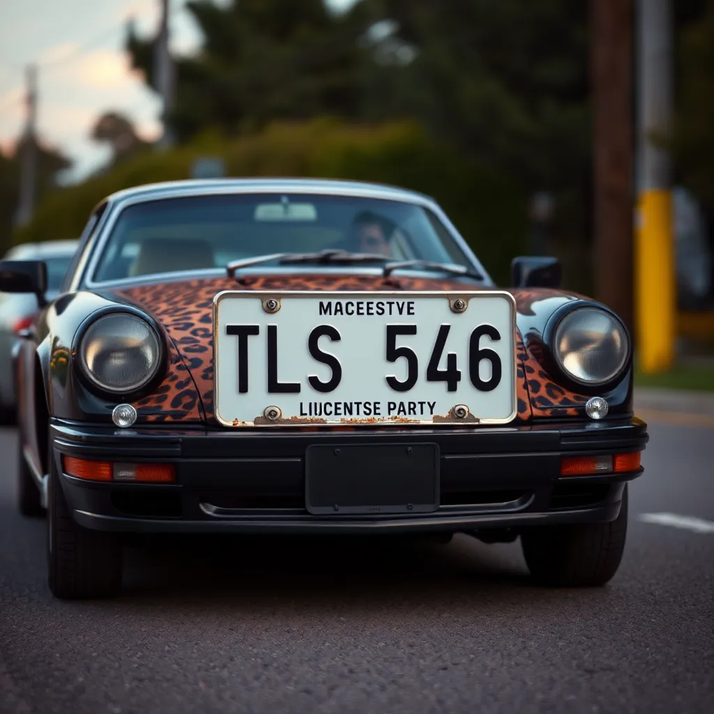 The Appeal of Leopard Print License Plate Frames