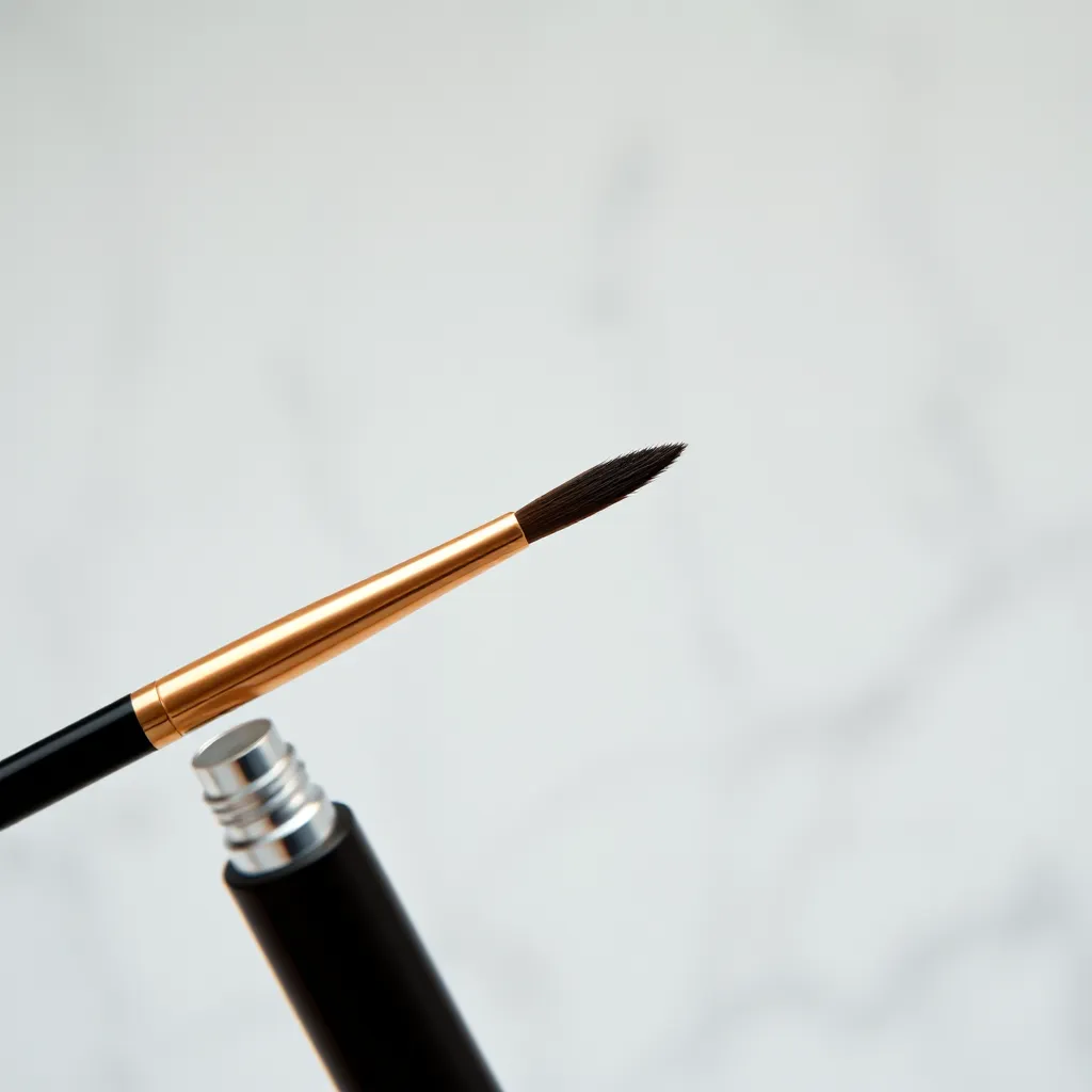 Mastering Eyebrow Perfection with a Thin Angled Brush