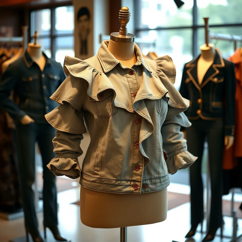 The Style Impact of Plus Size Ruffle Denim Jackets