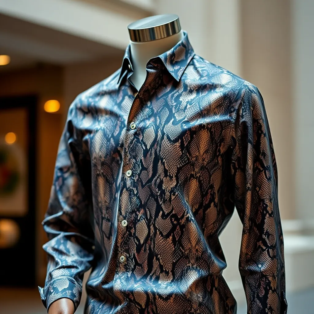 Exploring the Allure of Men's Snake Print Shirts