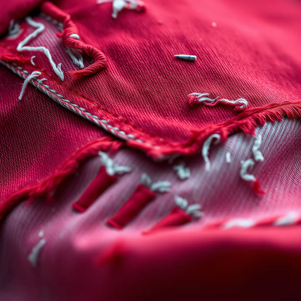 Exploring the Style Potential of Men's Red Distressed Jeans
